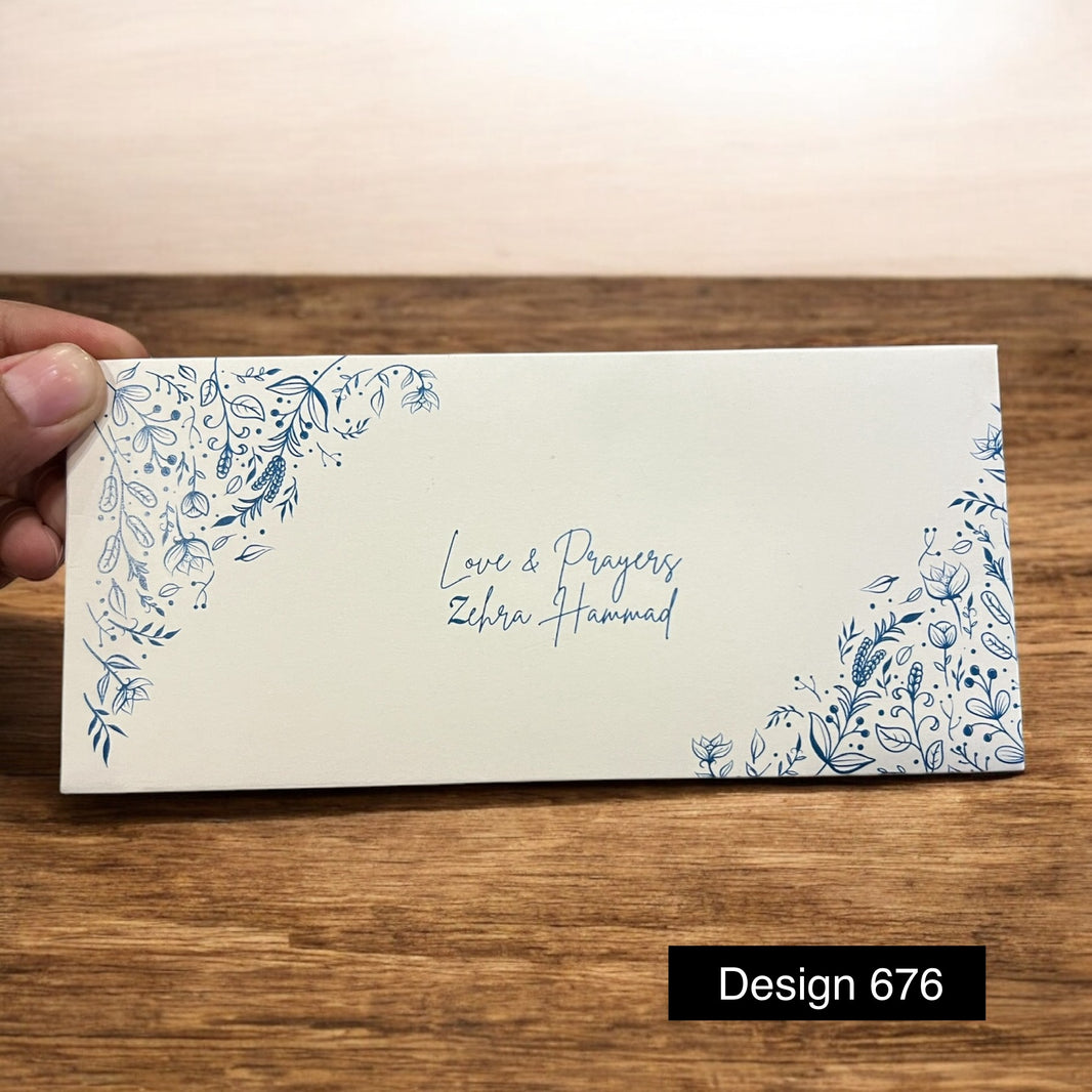 Custom Money Envelopes for Weddings – Lifafay.pk